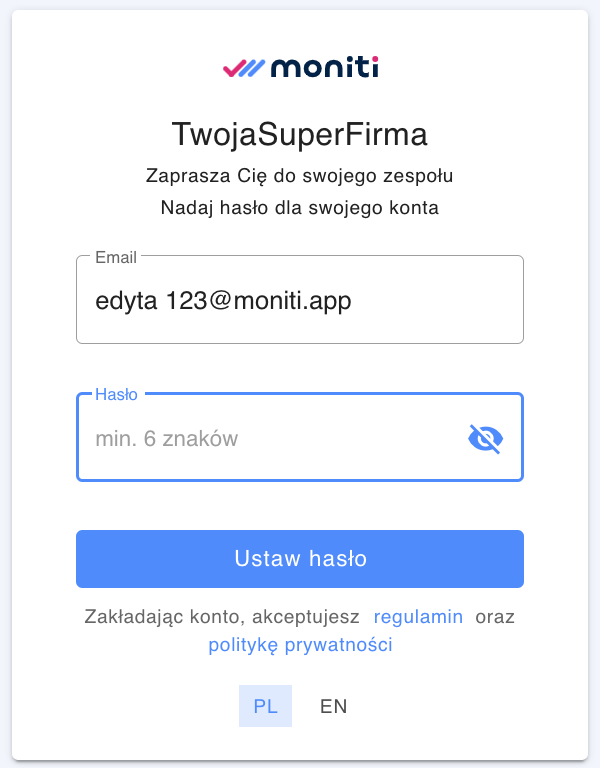 Jak zalogować się do Aplikacji Moniti przez przeglądarkę?